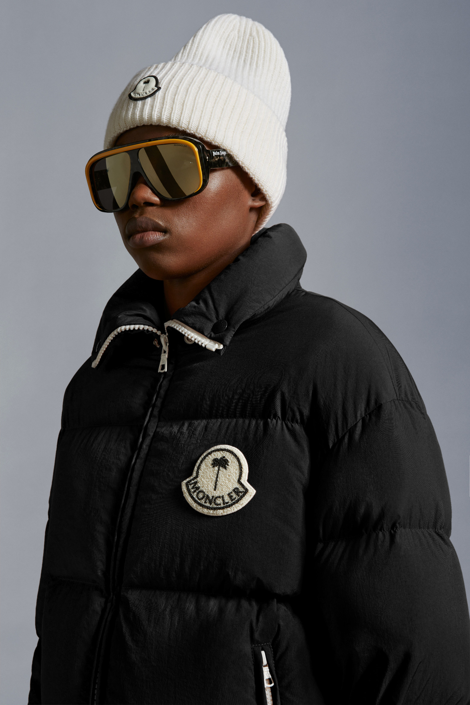Black Rodmar Short Down Jacket - Moncler x Palm Angels for Genius ...