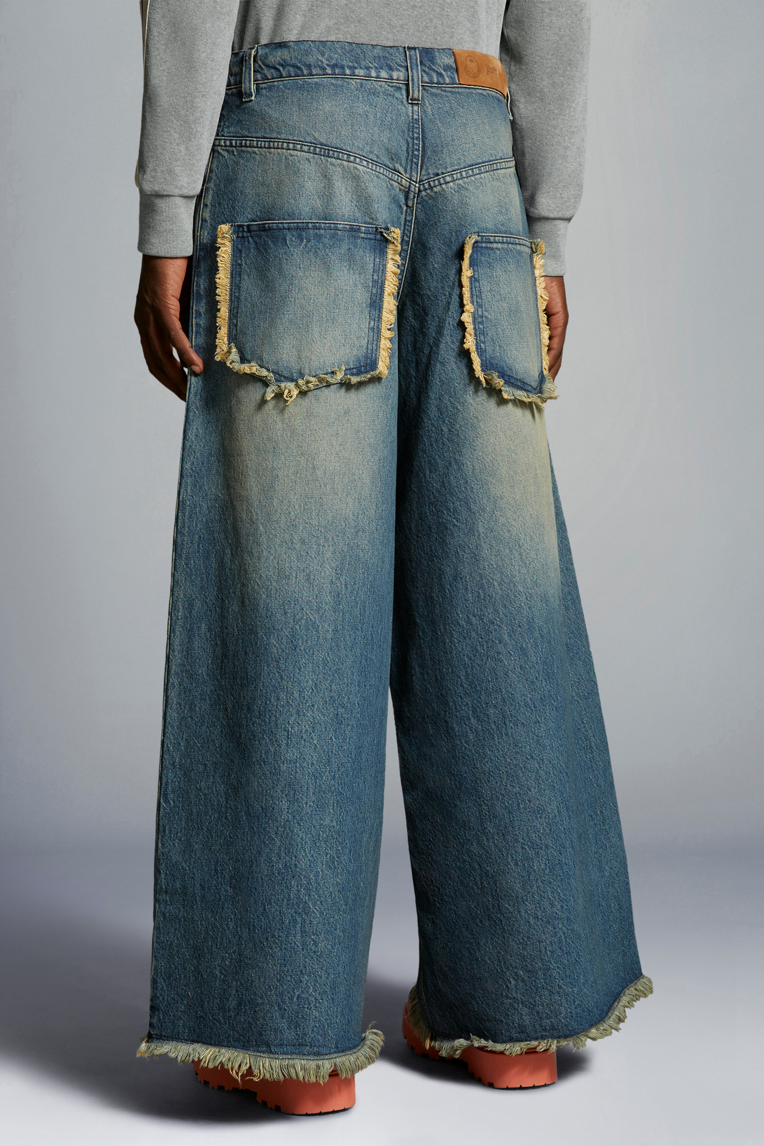 Night Blue Wide Leg Jeans - Moncler x Palm Angels for Genius | Moncler HR