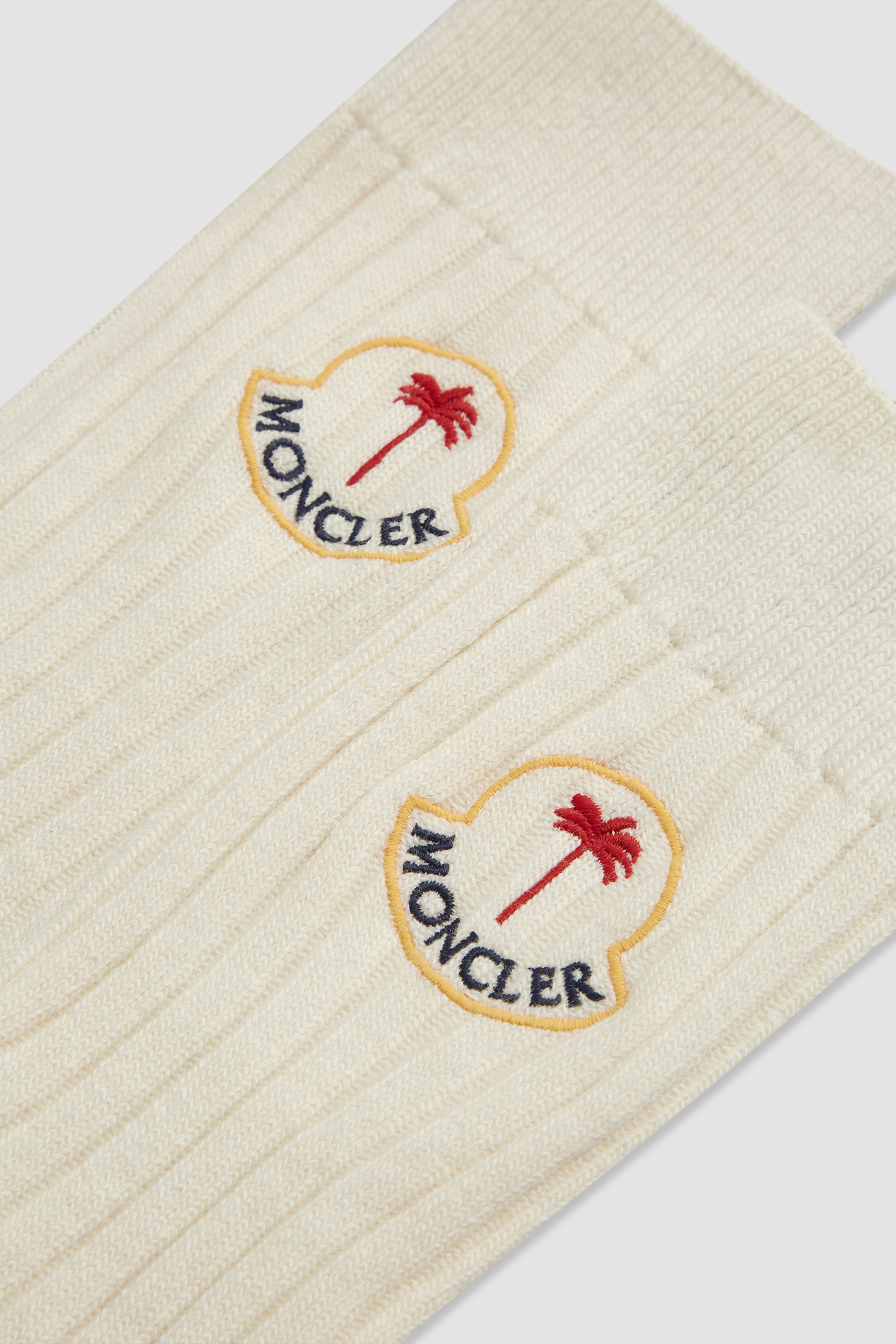 White Logo Wool Socks - Moncler x Palm Angels for Genius | Moncler HK