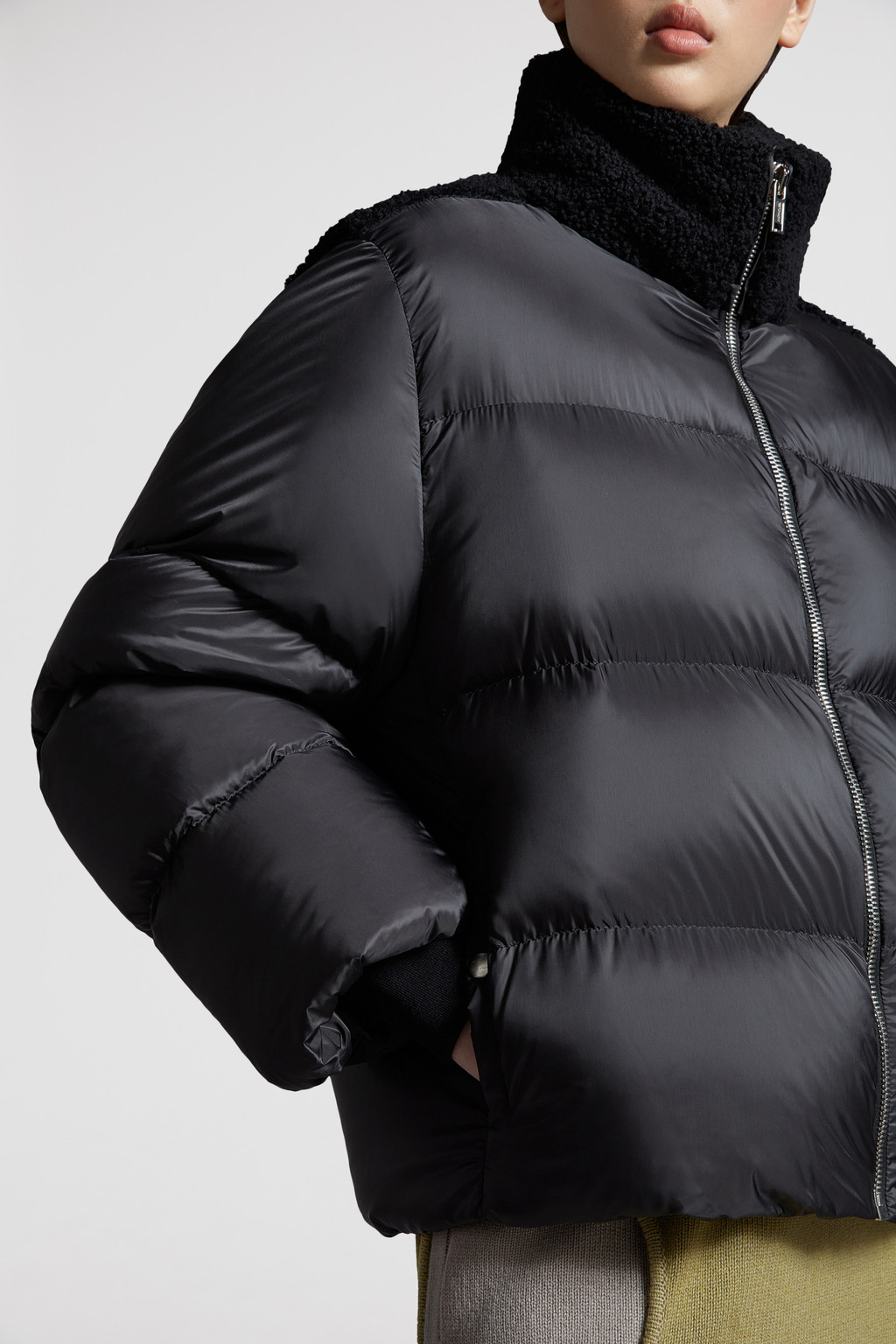 Black Cyclopic Short Down Jacket - for Special Projects | Moncler SG