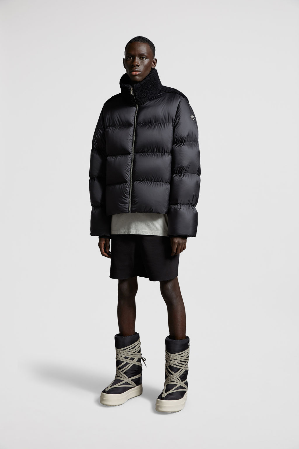 Black Cyclopic Short Down Jacket - for Special Projects | Moncler BE