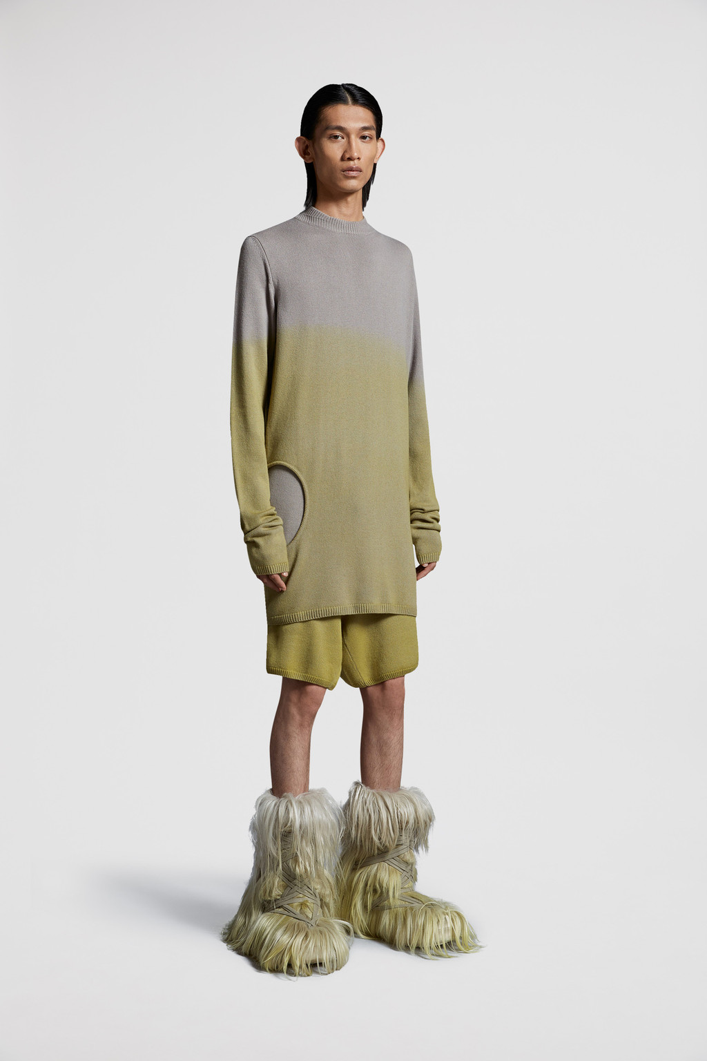 Pantalon de survêtement en cachemire Beige & Vert - Pantalons & Shorts ...