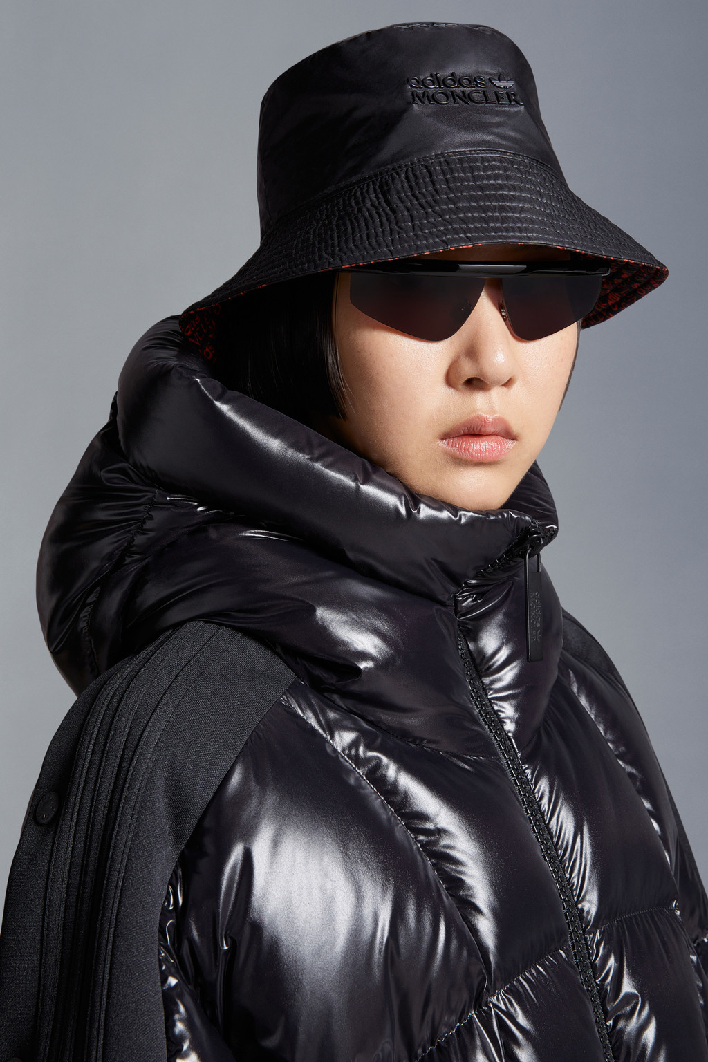 Red & Black Reversible Bucket Hat - Moncler x adidas Originals for ...