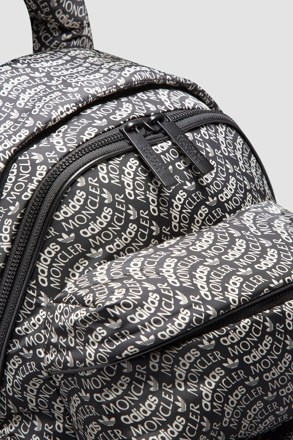 Black & White Logo Print Backpack - Moncler x adidas Originals for ...