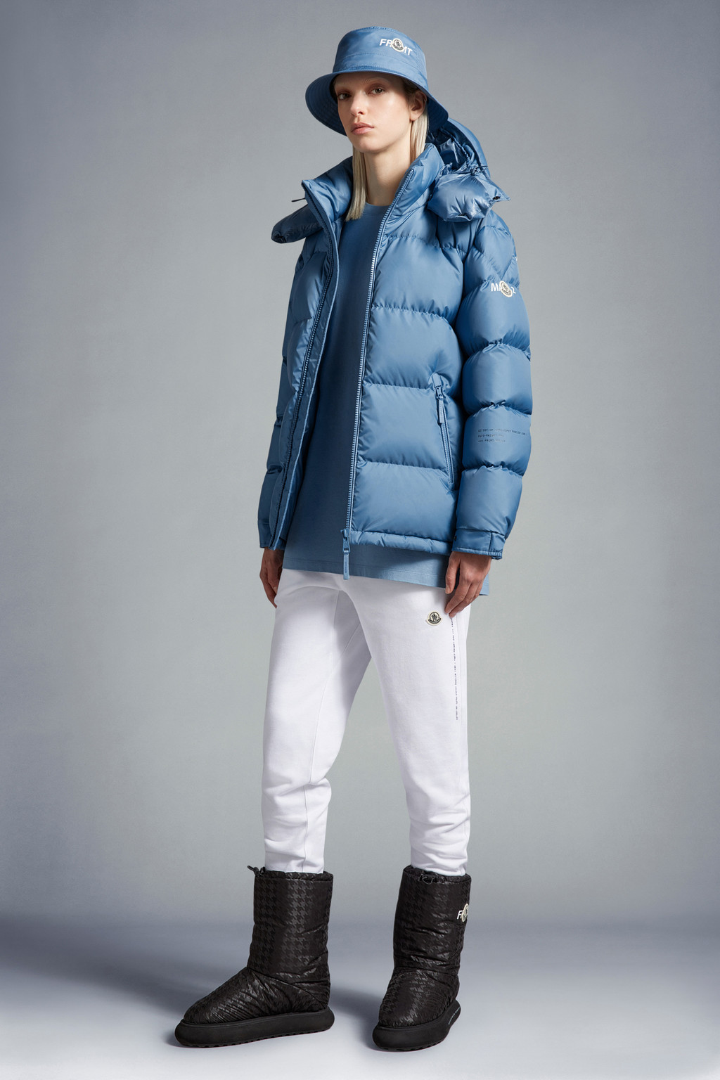 Light Blue Acanthus Short Down Jacket - Moncler x Frgmnt for Genius ...