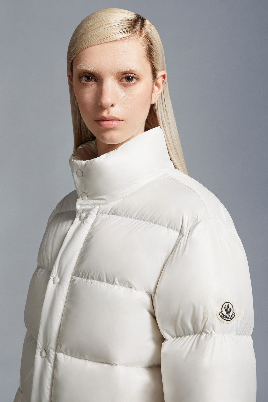 Bright White Amaranth Short Down Jacket - Moncler x Frgmnt for Genius ...
