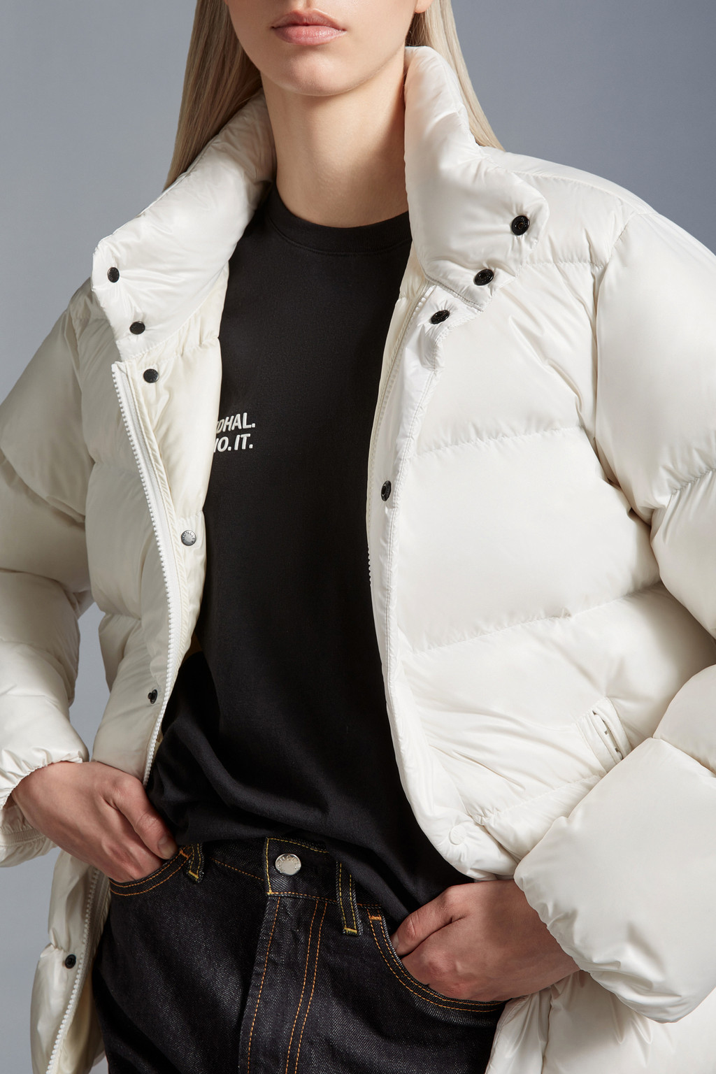 Bright White Amaranth Short Down Jacket - Moncler x Frgmnt for Genius ...