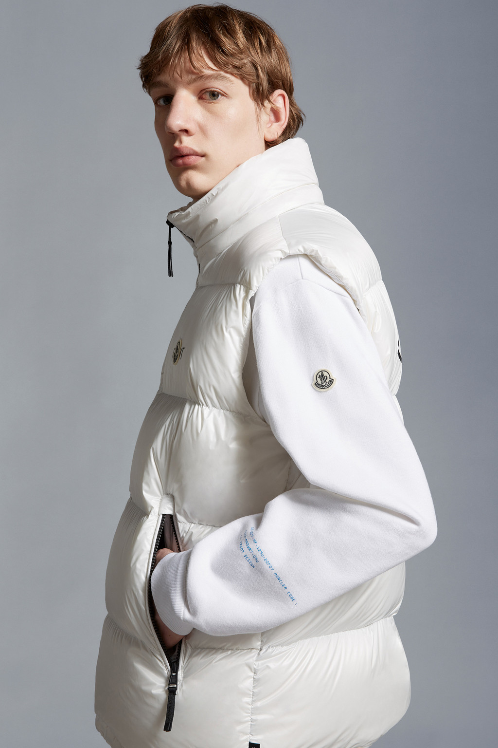 Chaleco plumífero Marsh Blanco Brillante - Moncler x Frgmnt de Genius | Moncler ES