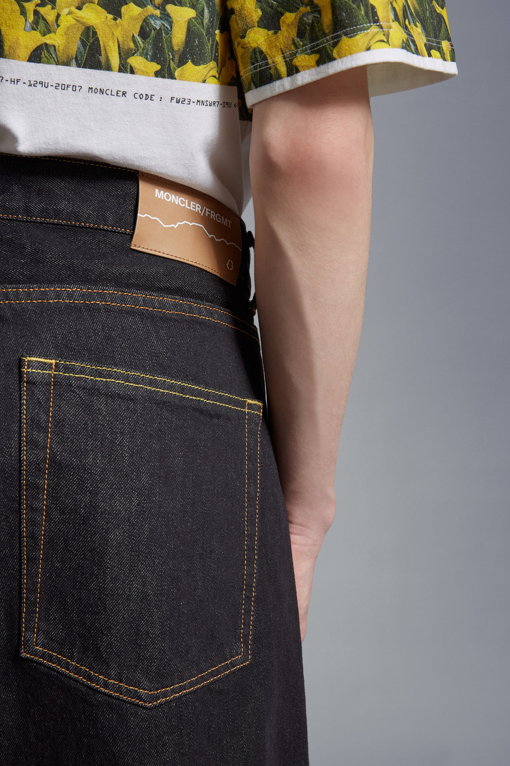 Denim Blue Loose Fit Jeans - Moncler x Frgmnt for Genius | Moncler IE