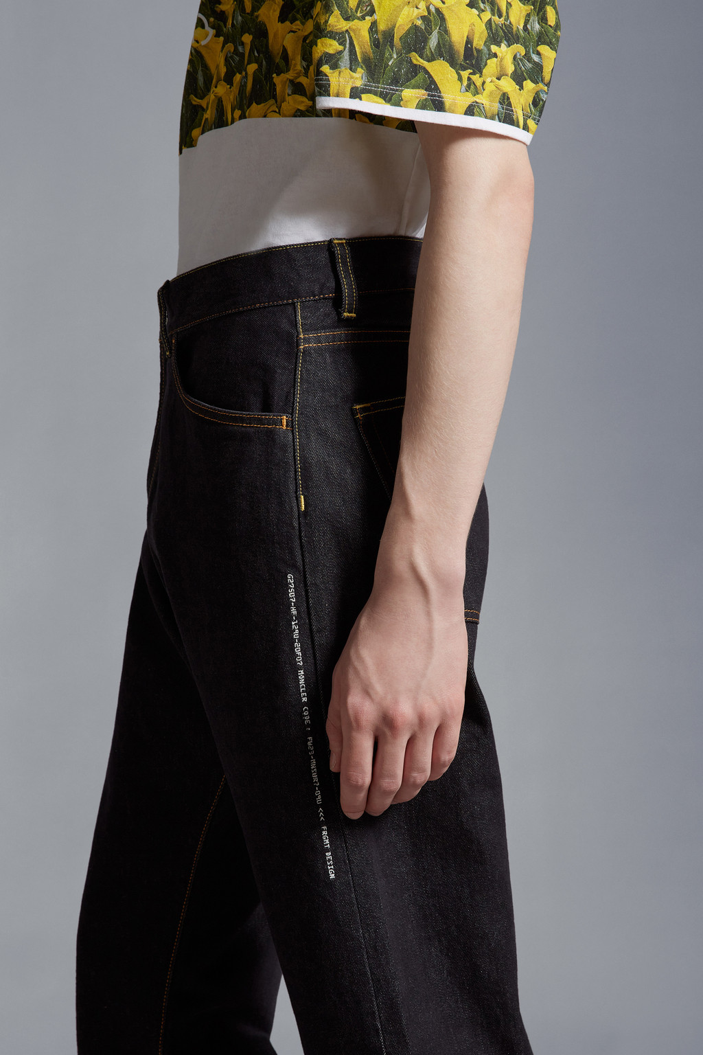 Denim Blue Loose Fit Jeans - Moncler x Frgmnt for Genius | Moncler IE