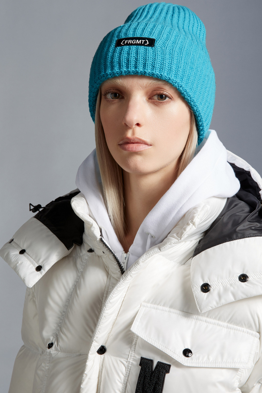 Blue Wool Beanie - Moncler x Frgmnt for Genius | Moncler HK