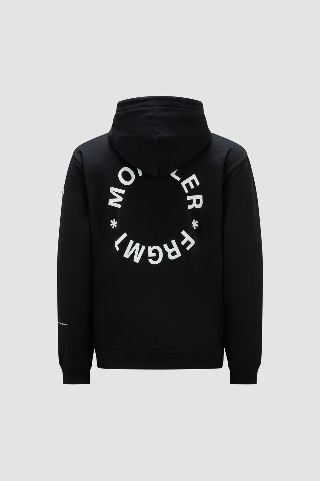 Black Logo Motif Zip-Up Hoodie - Moncler x Frgmnt for Genius | Moncler SE