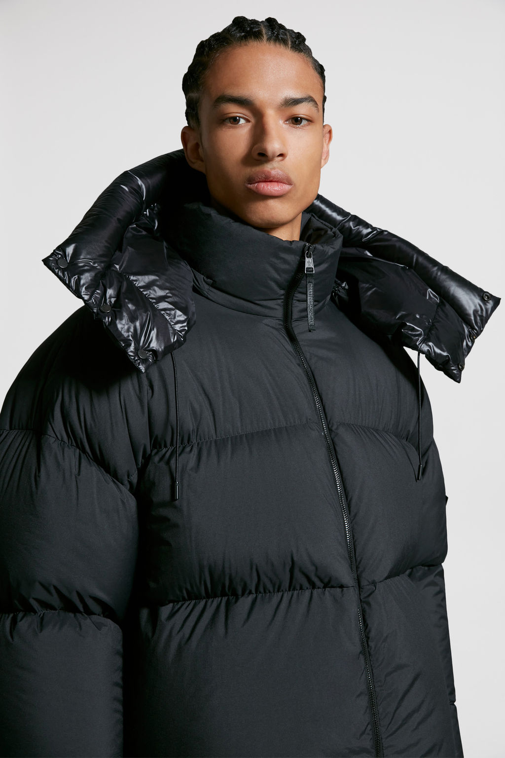 Black Antila Short Down Jacket - Moncler x Roc Nation designed by Jay-Z ...