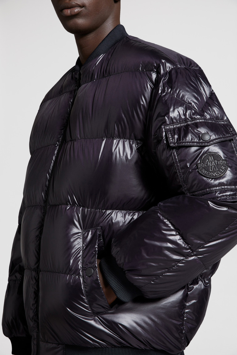 Black Cassiopeia Reversible Down Bomber Jacket - Moncler x Roc Nation ...