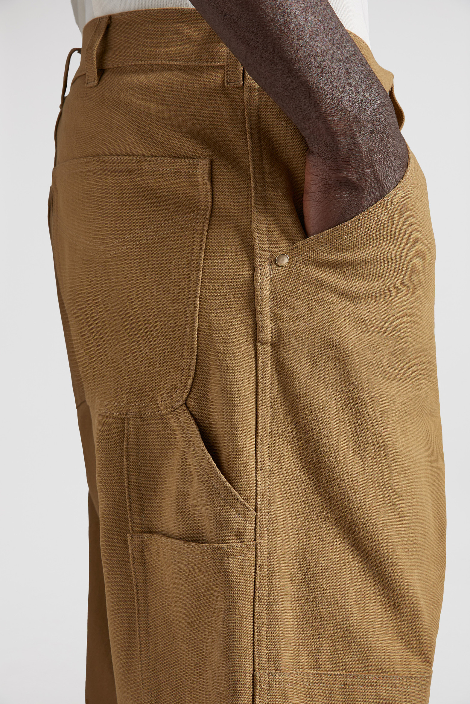 Gold Cotton Canvas Trousers - Moncler x Roc Nation designed by Jay-Z ...