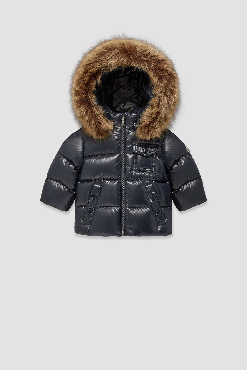Dark Blue Anand Down Jacket - Outerwear for Children | Moncler HR