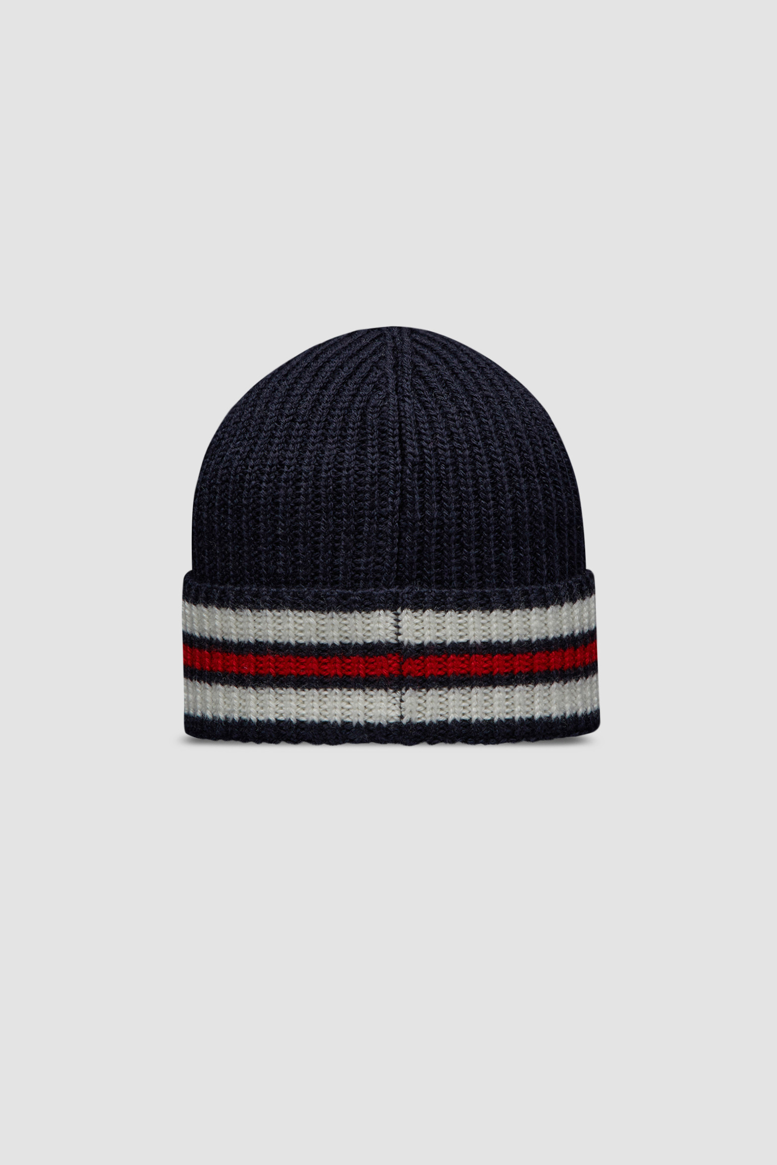 White & Light Blue Tricolour Wool Beanie - Accessories for Children ...
