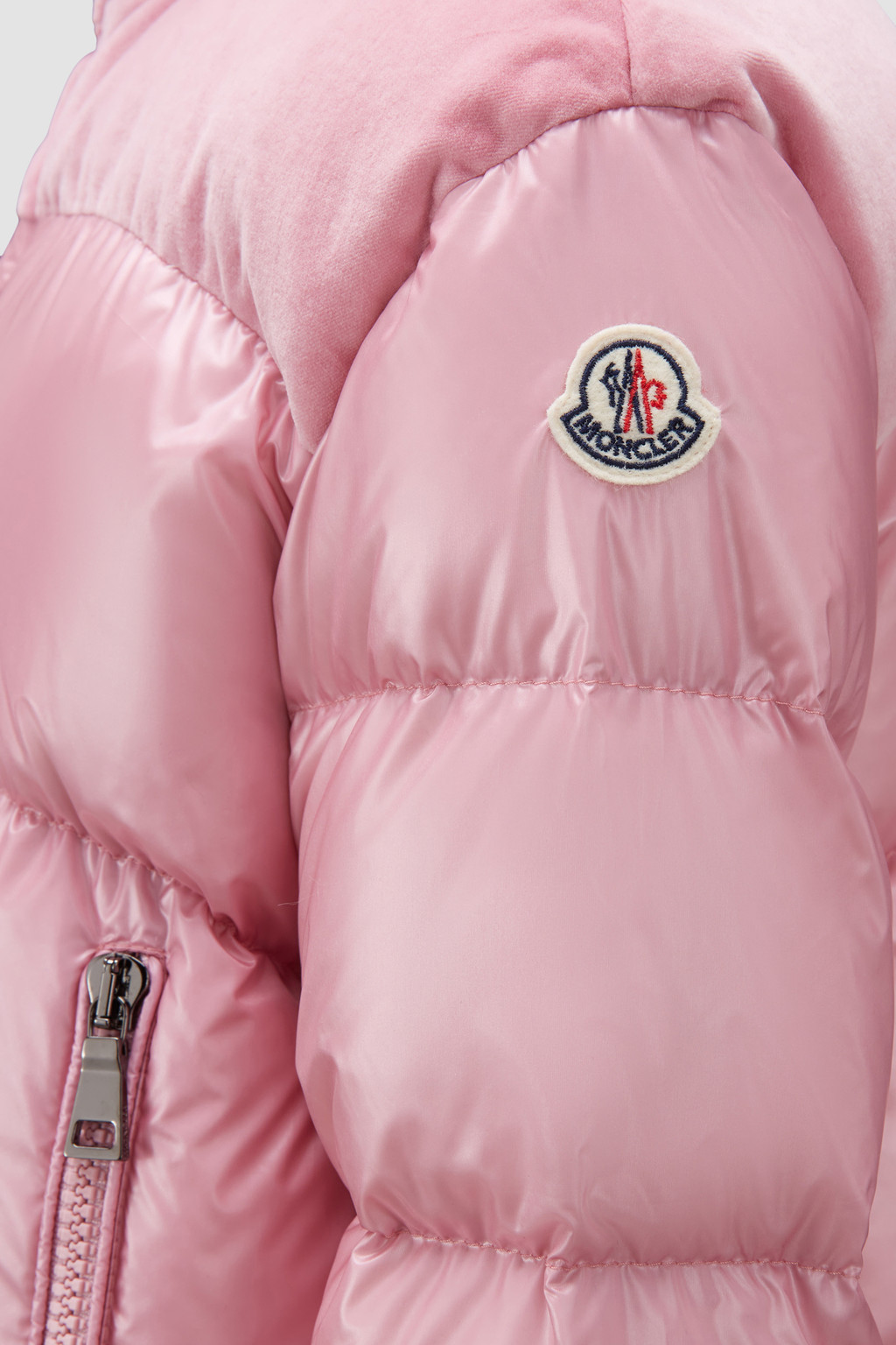 Light Pink Isa Down Jacket - Down Jackets & Vests for Children | Moncler FR