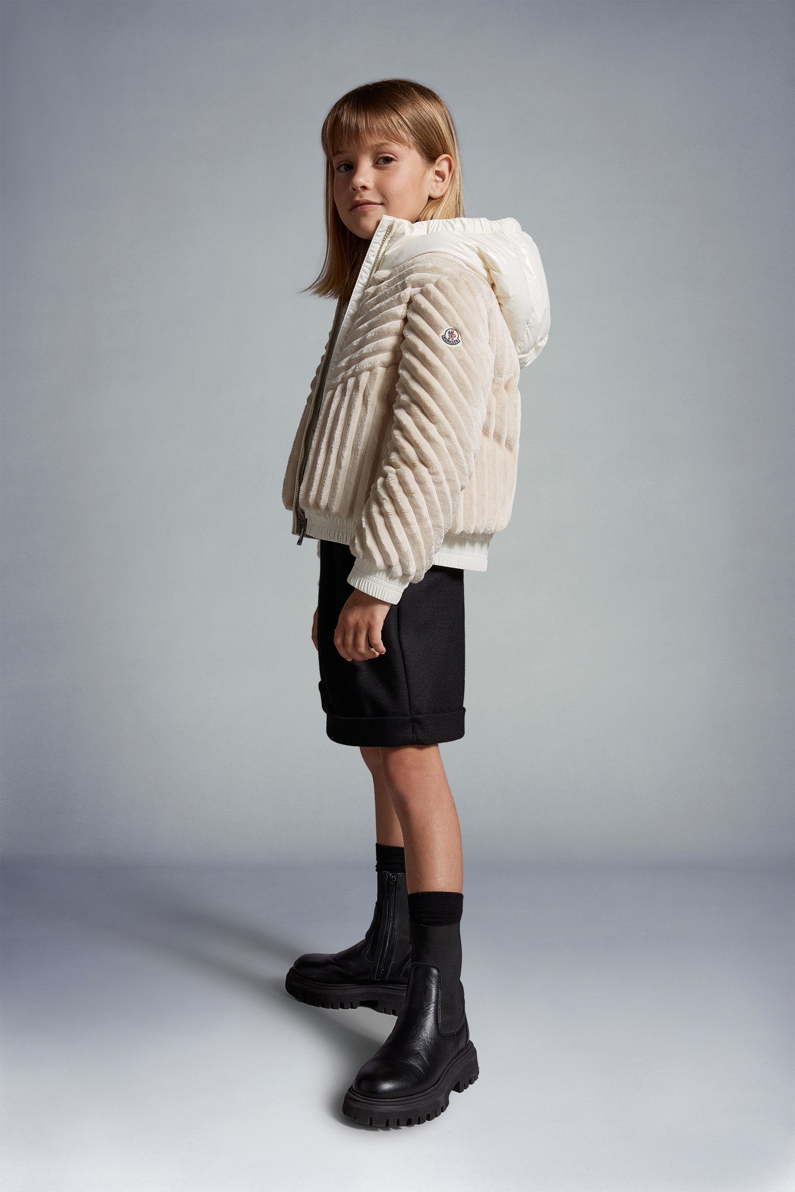 Beige Pedrix Down Jacket - Down Jackets & Vests for Children | Moncler AT