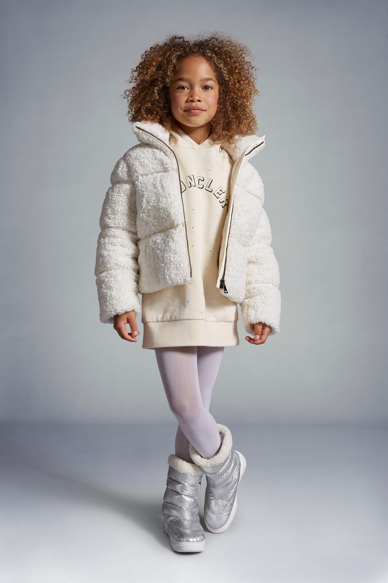 White Segura Down Jacket - Down Jackets & Vests for Children | Moncler BE