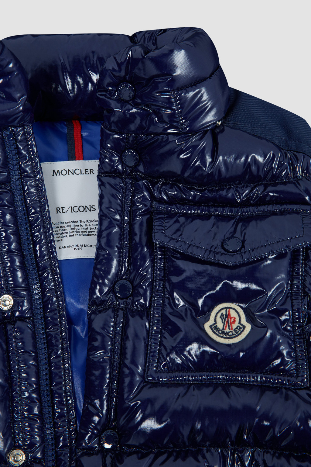 Blue Moncler Karakorum Short Down Jacket Enfant - Down Jackets & Vests ...