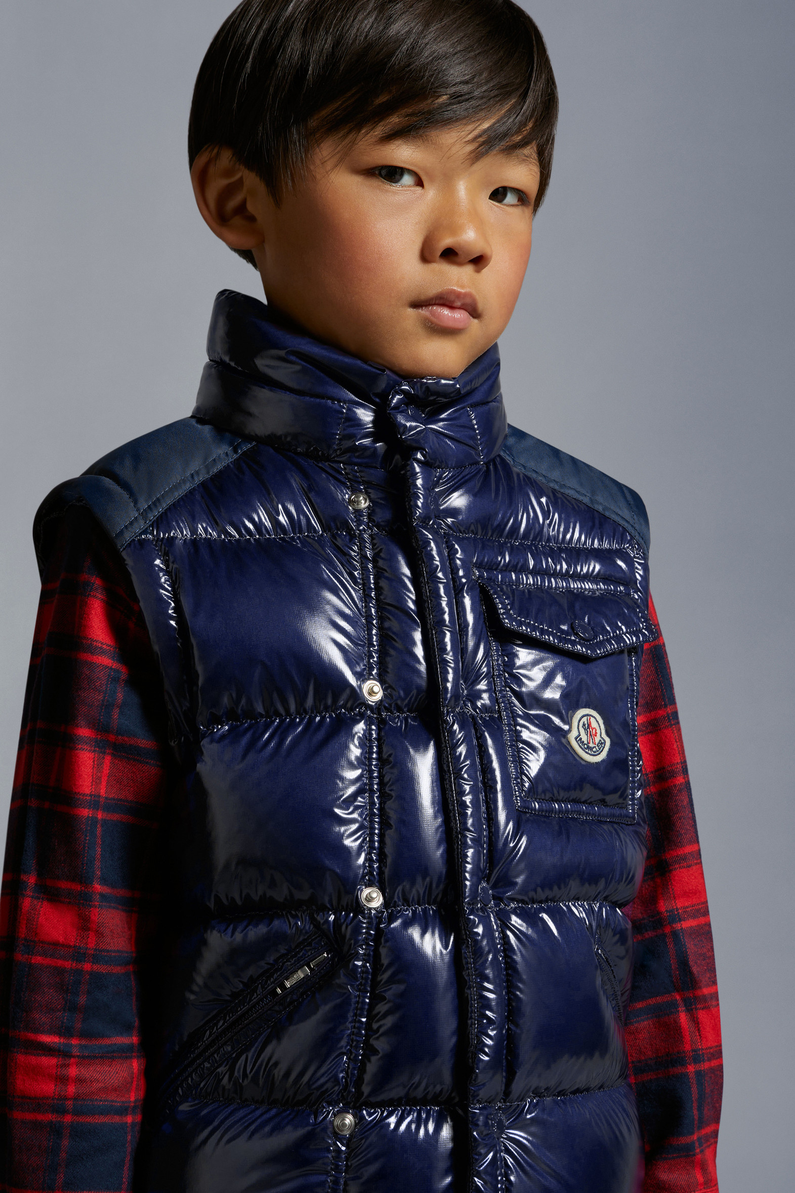 Blue Moncler Karakorum Short Down Jacket Enfant - Down Jackets & Vests ...