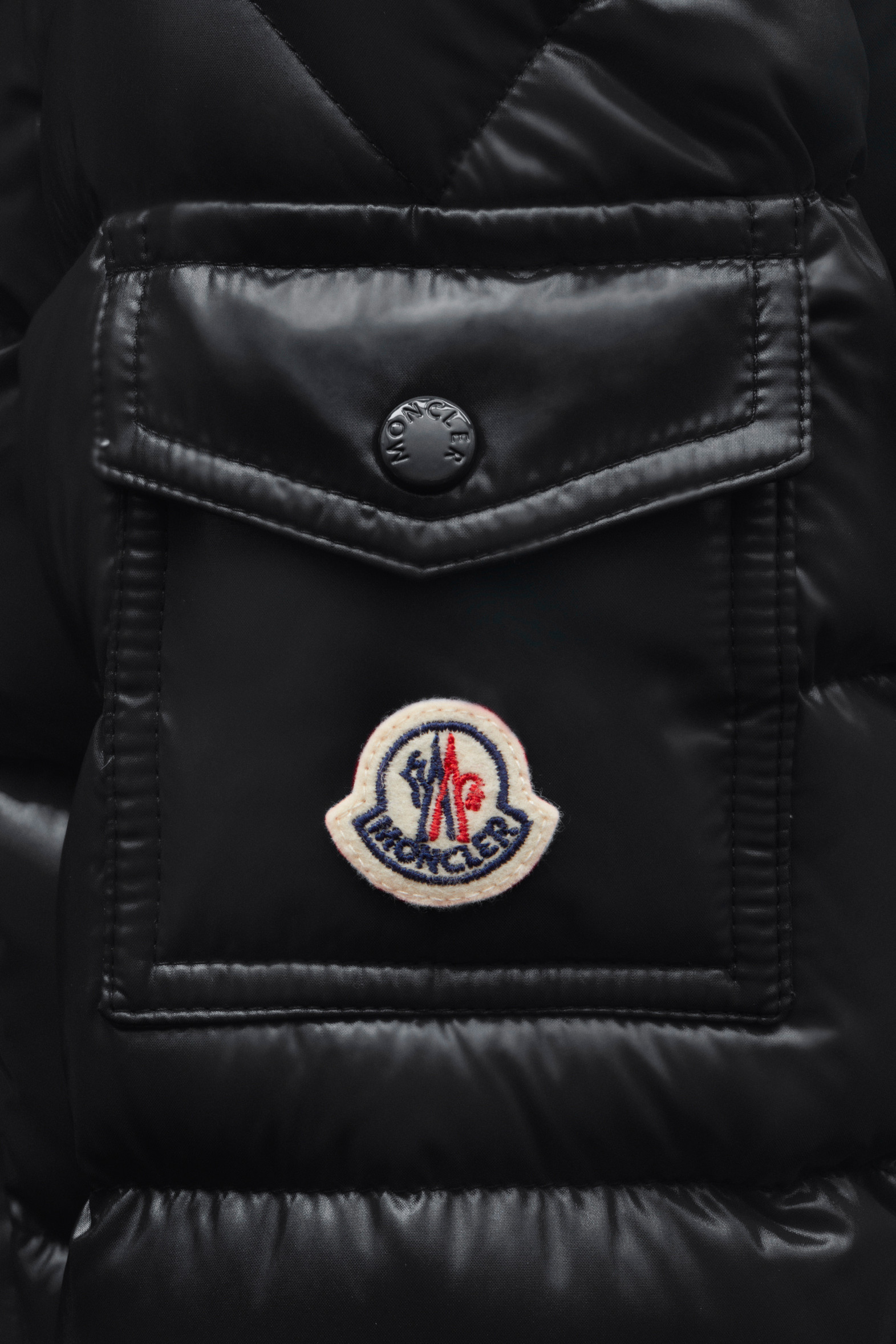 Black New Moncler Maya Down Jacket - Down Jackets & Vests for Children ...