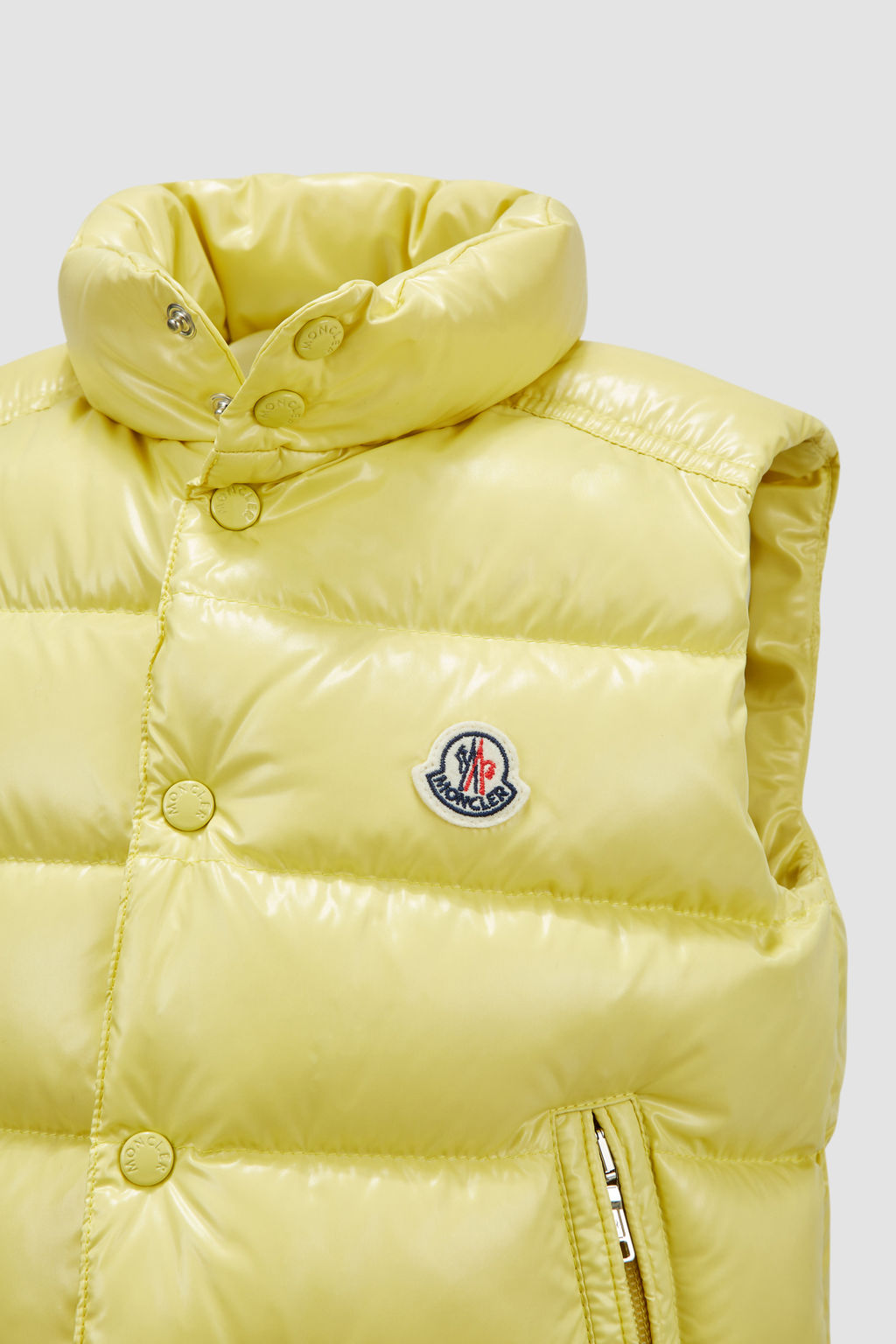 Yellow Tib Down Vest - Down Jackets & Vests for Children | Moncler US