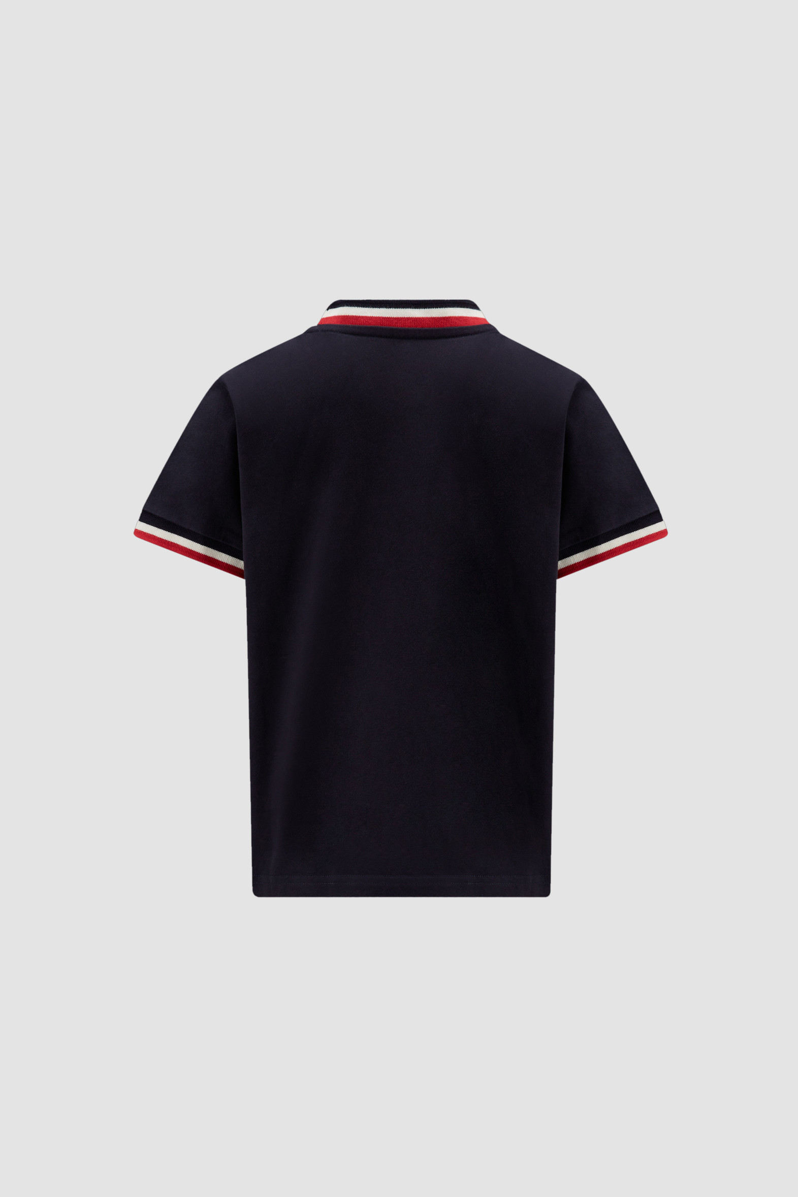Navy Blue Tricolor T-Shirt - Polos & T-shirts for Children | Moncler NO