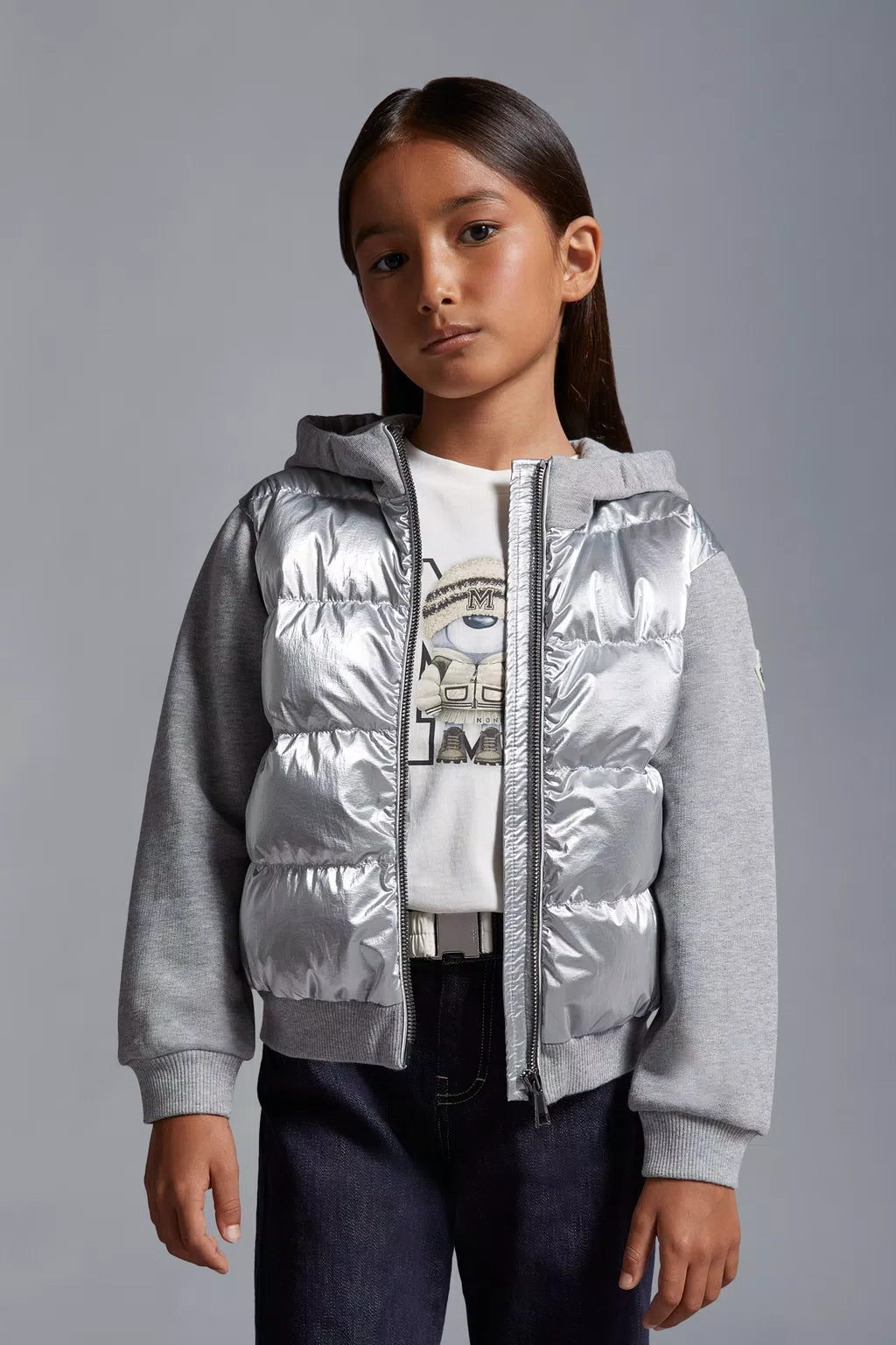 Sudadera Con Logotipo De Cristal Rosado Polvo Sudaderas Y Prendas De