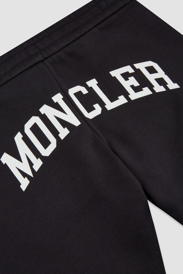 Black Logo Trackpants - Trousers & Tracksuits for Children | Moncler HR