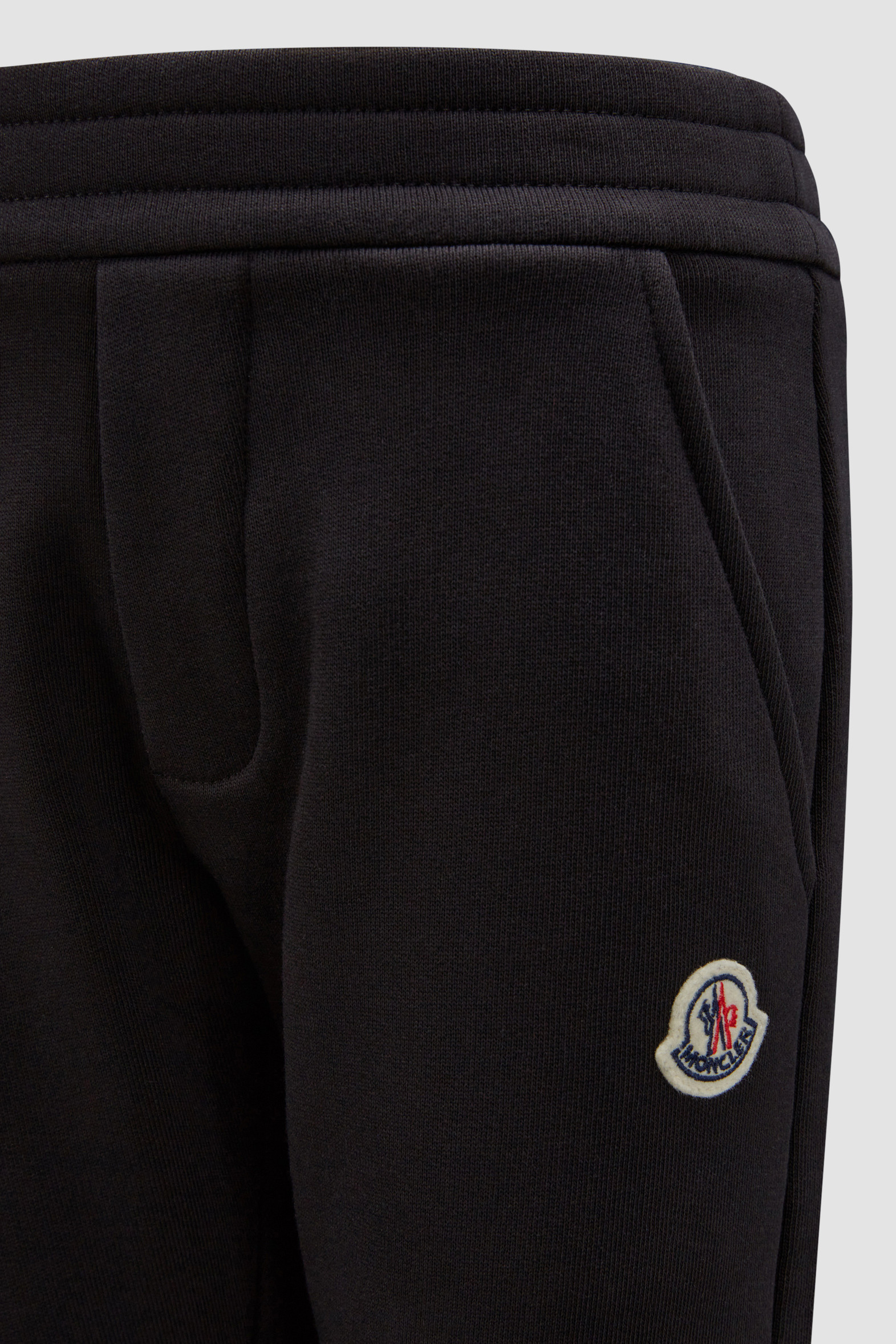 Black Logo Trackpants - Trousers & Tracksuits for Children | Moncler HR