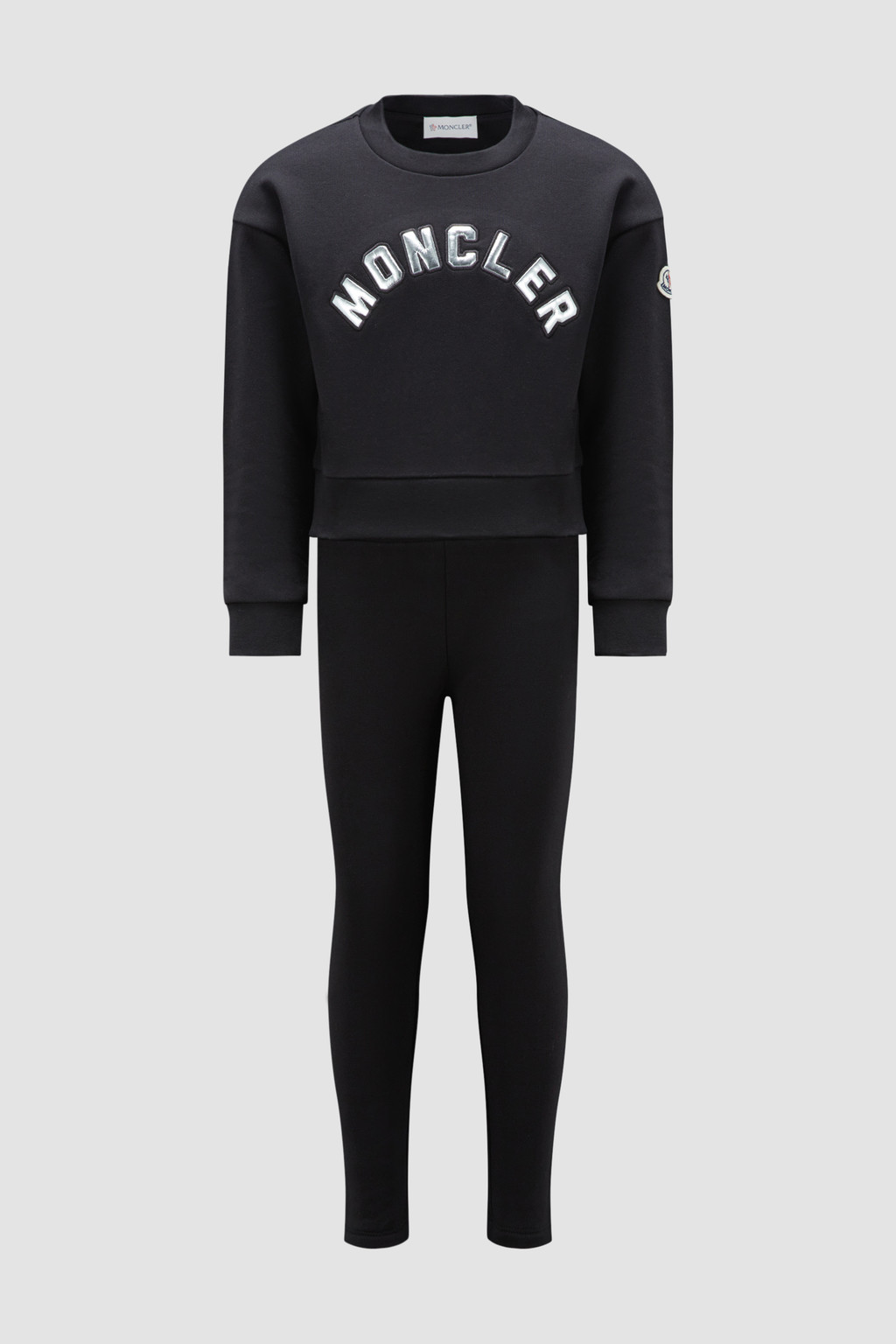 Black Logo Tracksuit Set - Trousers & Tracksuits for Children | Moncler SG