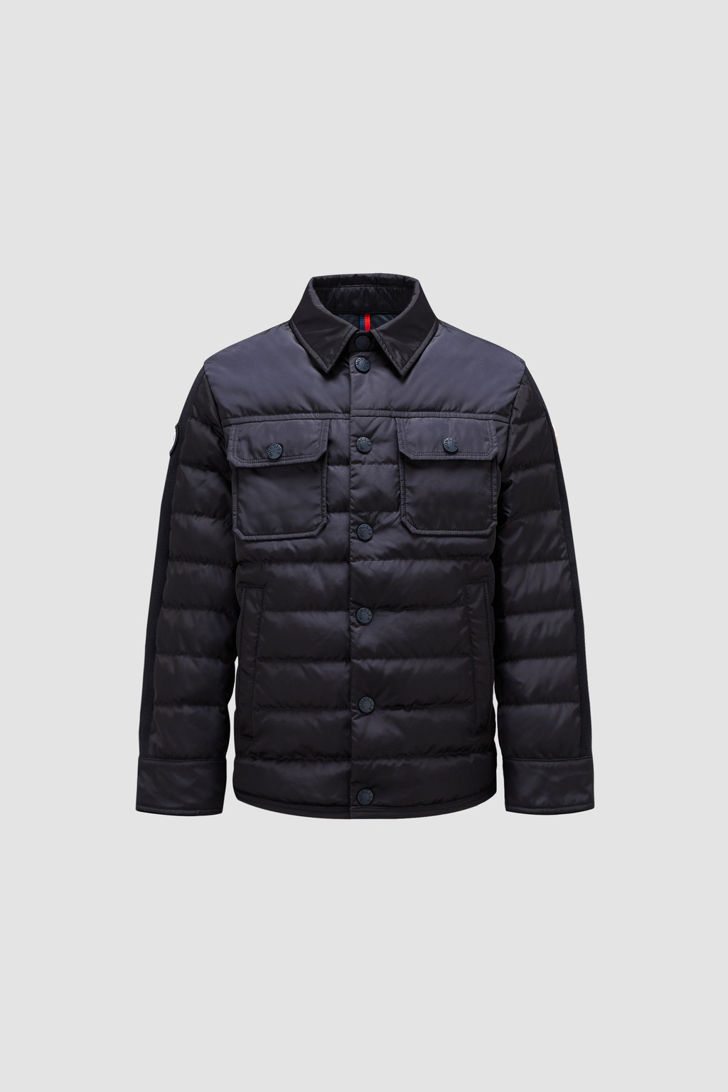 Navy Blue Inter x Moncler Padded Shacket - Down Jackets & Vests for ...
