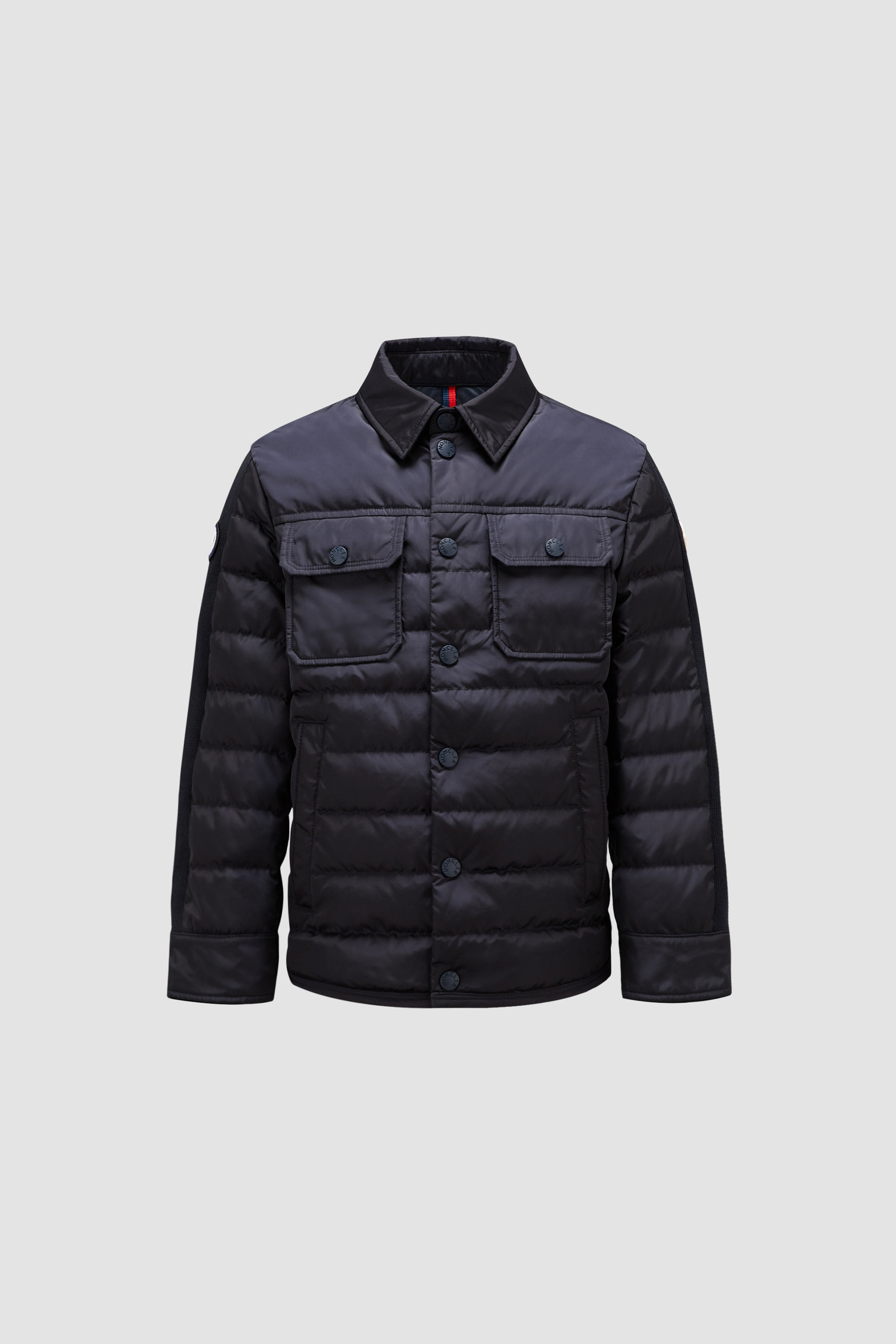 Navy Blue Inter x Moncler Padded Shacket - Down Jackets & Vests for ...
