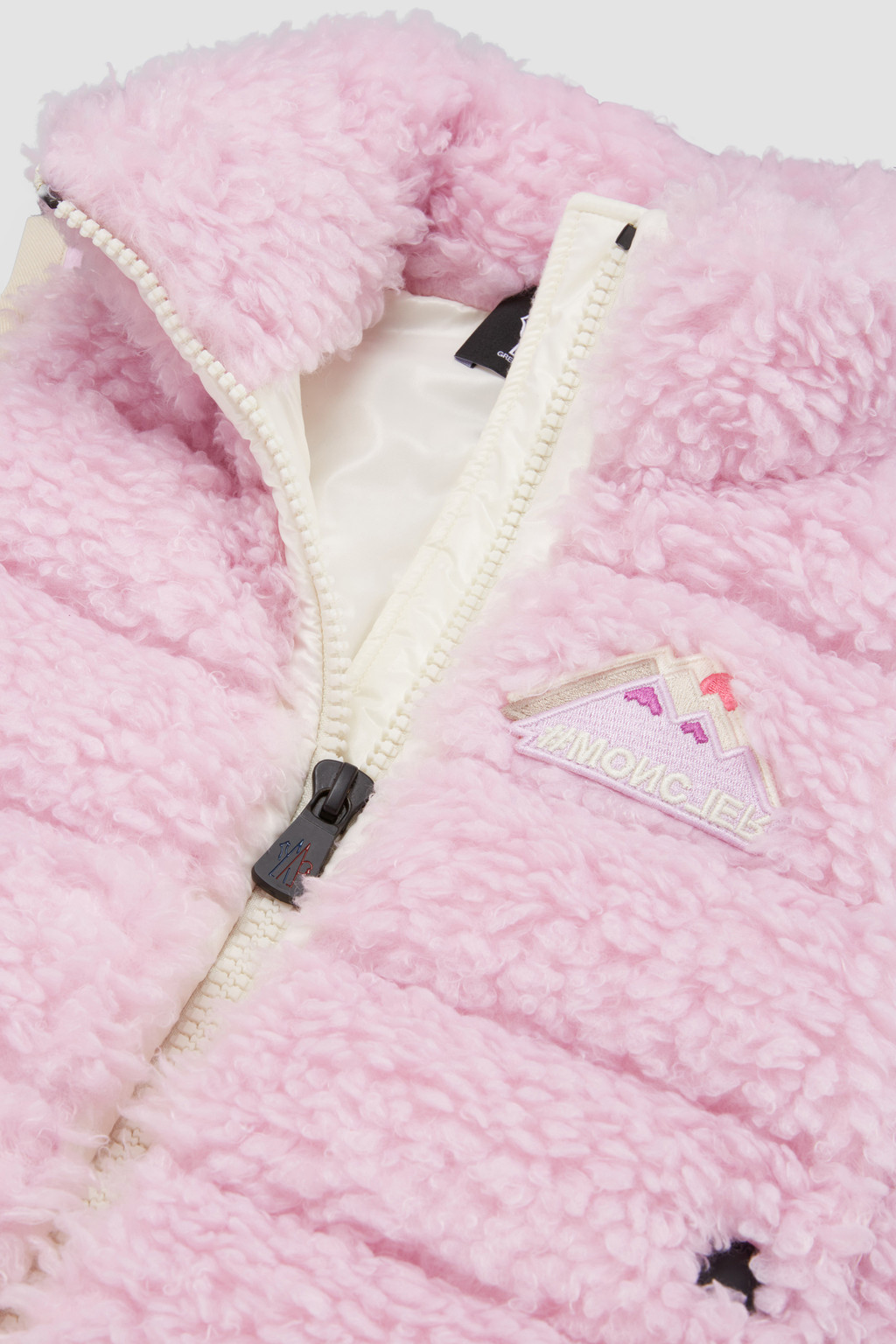 Light Pink Padded Teddy gilet - Down Jackets & Vests for Children ...