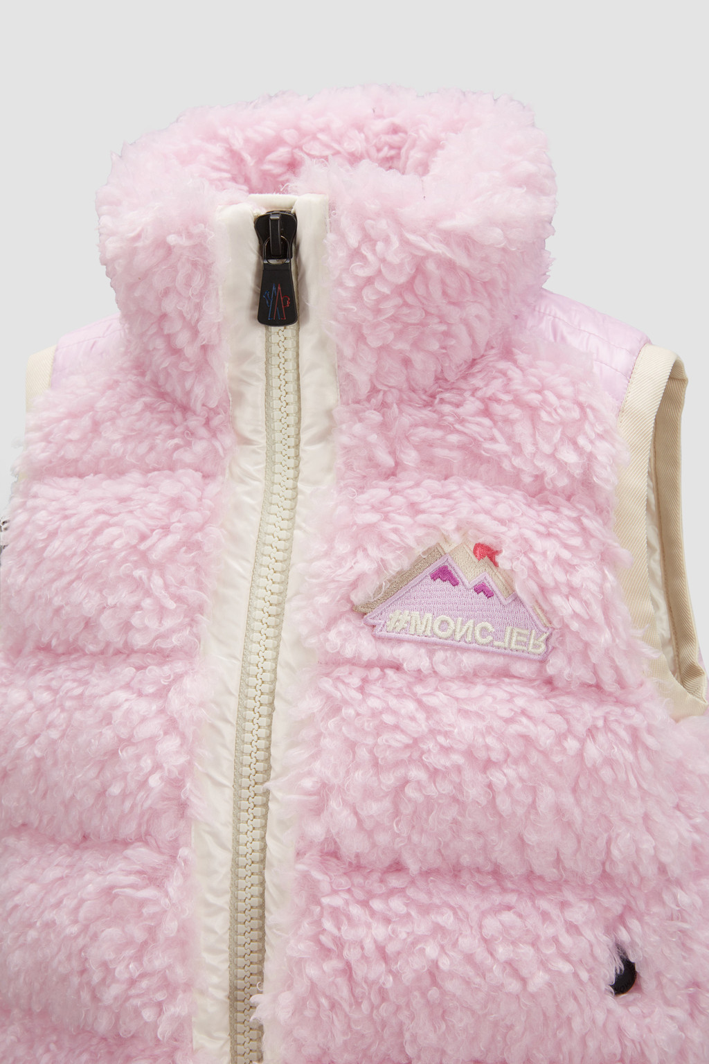 Light Pink Padded Teddy Vest - Down Jackets & Vests for Children ...