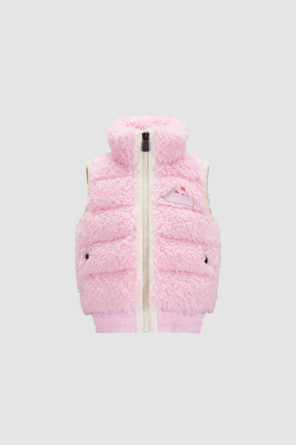 Light Pink Padded Teddy gilet - Down Jackets & Vests for Children ...