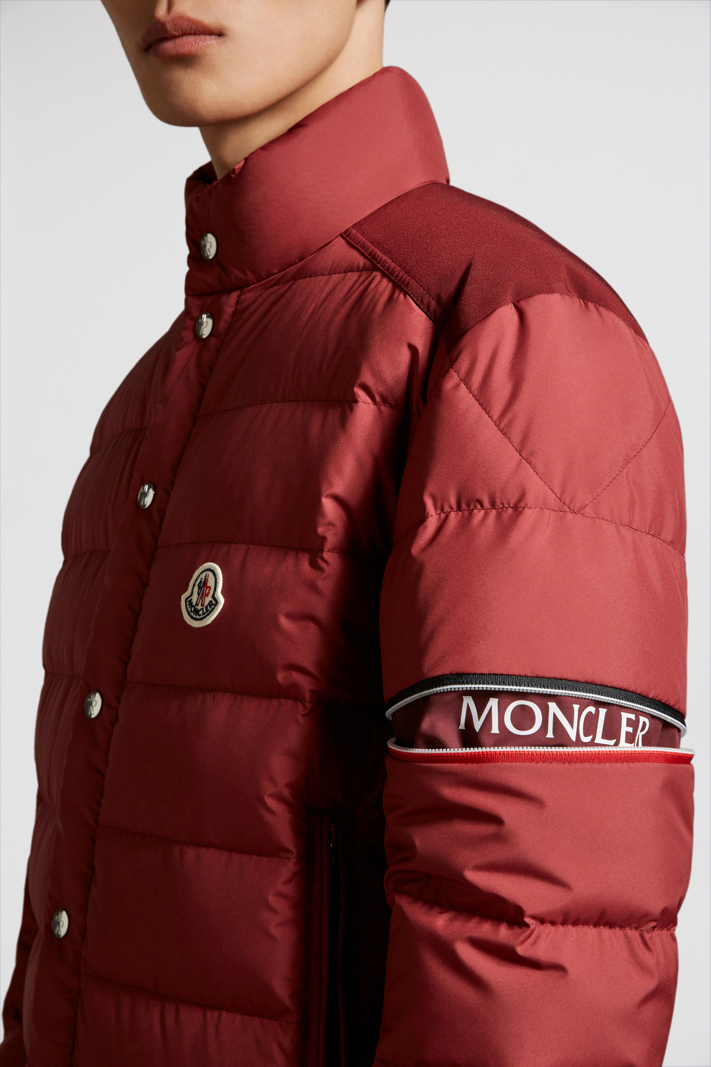 Red Colomb Short Down Jacket - Short Down Jackets for Men | Moncler SG