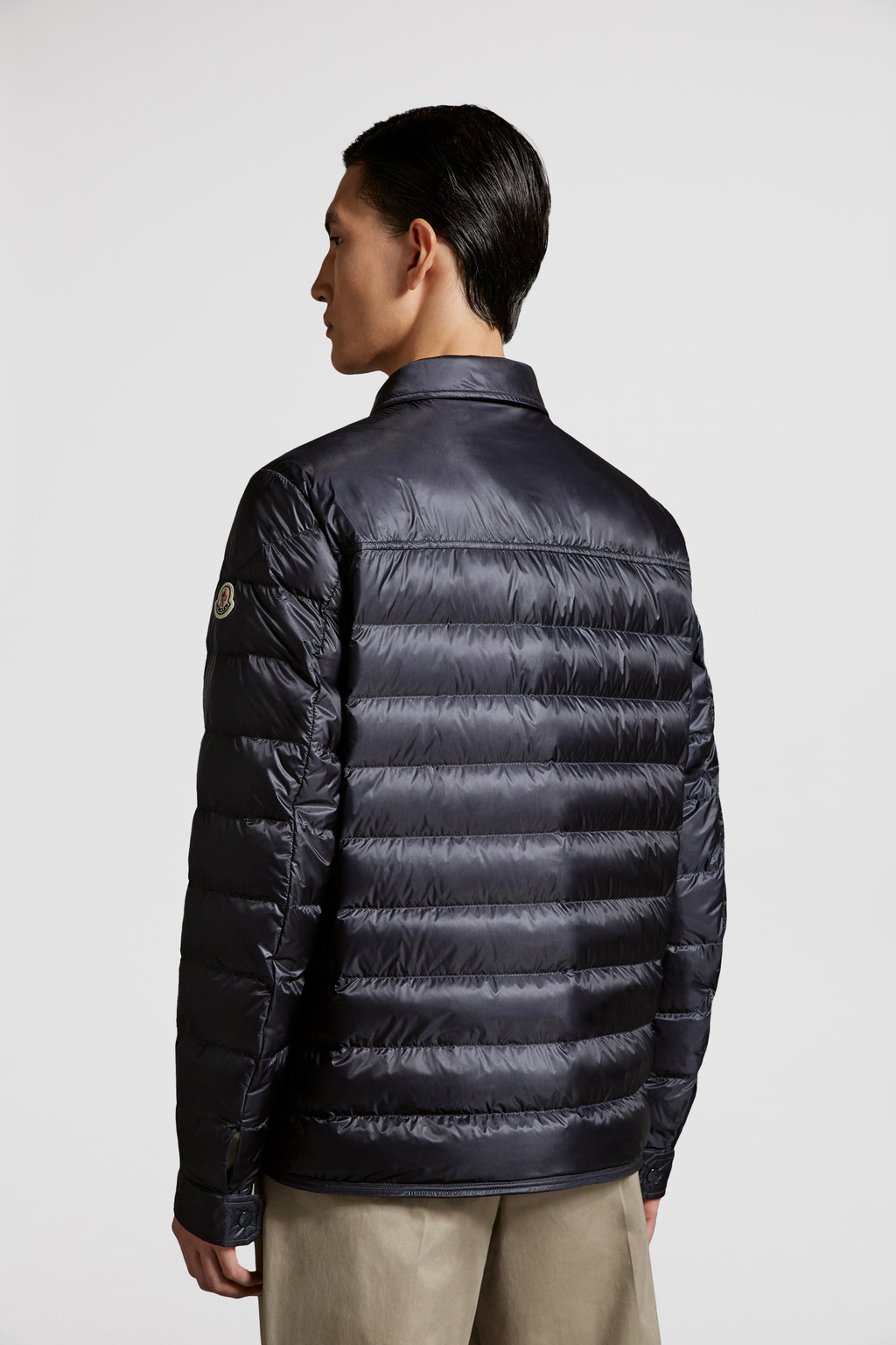 Night Blue Tinibres Down Shacket - Short Down Jackets for Men | Moncler SK