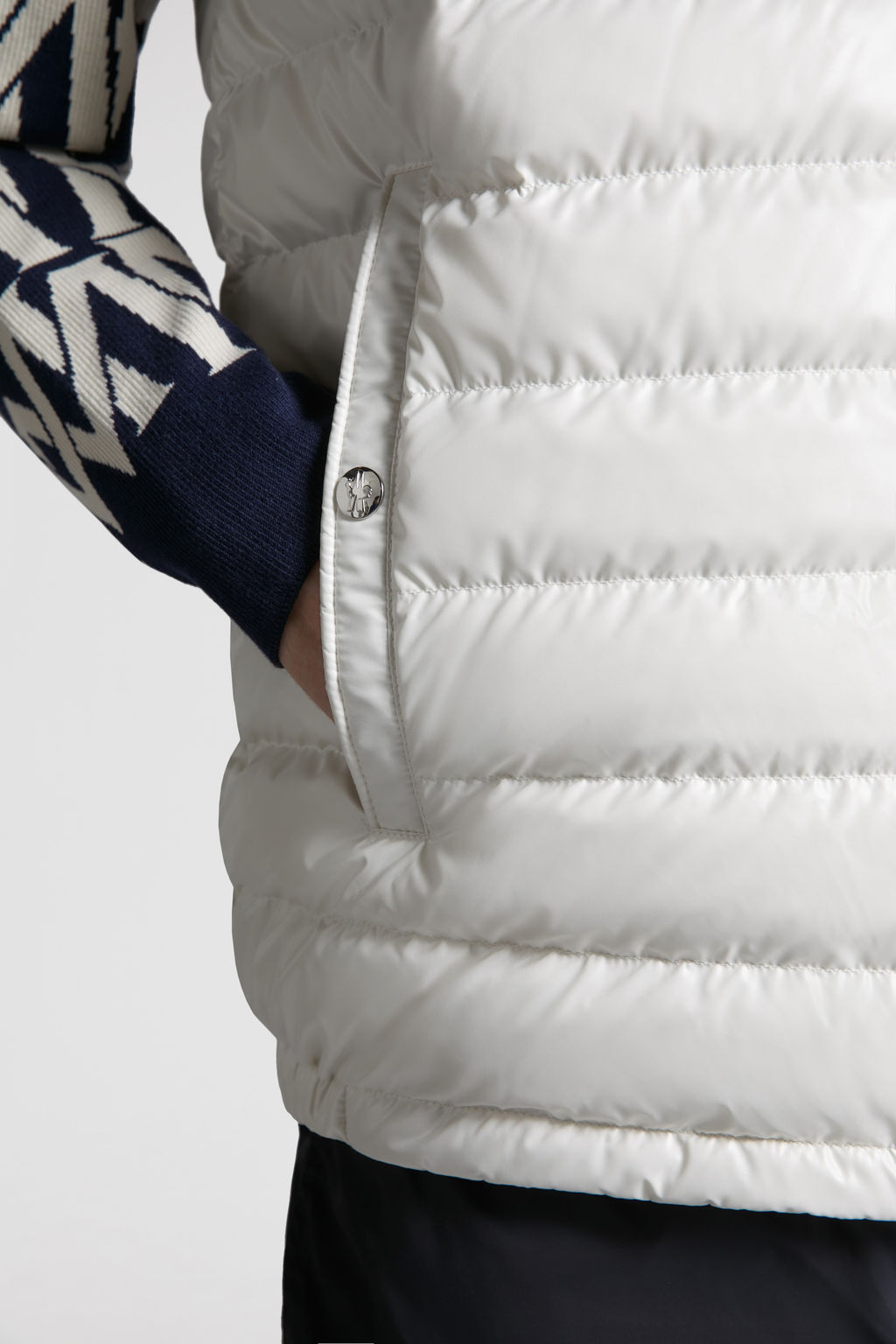 Chaleco plumífero Clai Blanco - Chalecos de Hombre | Moncler ES
