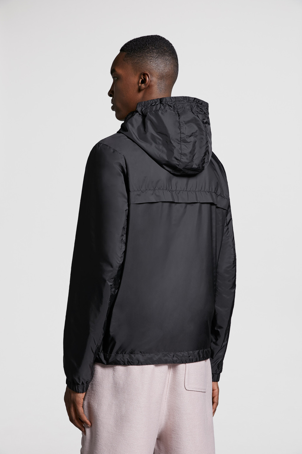 Black Diani Hooded Rain Jacket - Windbreakers & Raincoats for Men ...