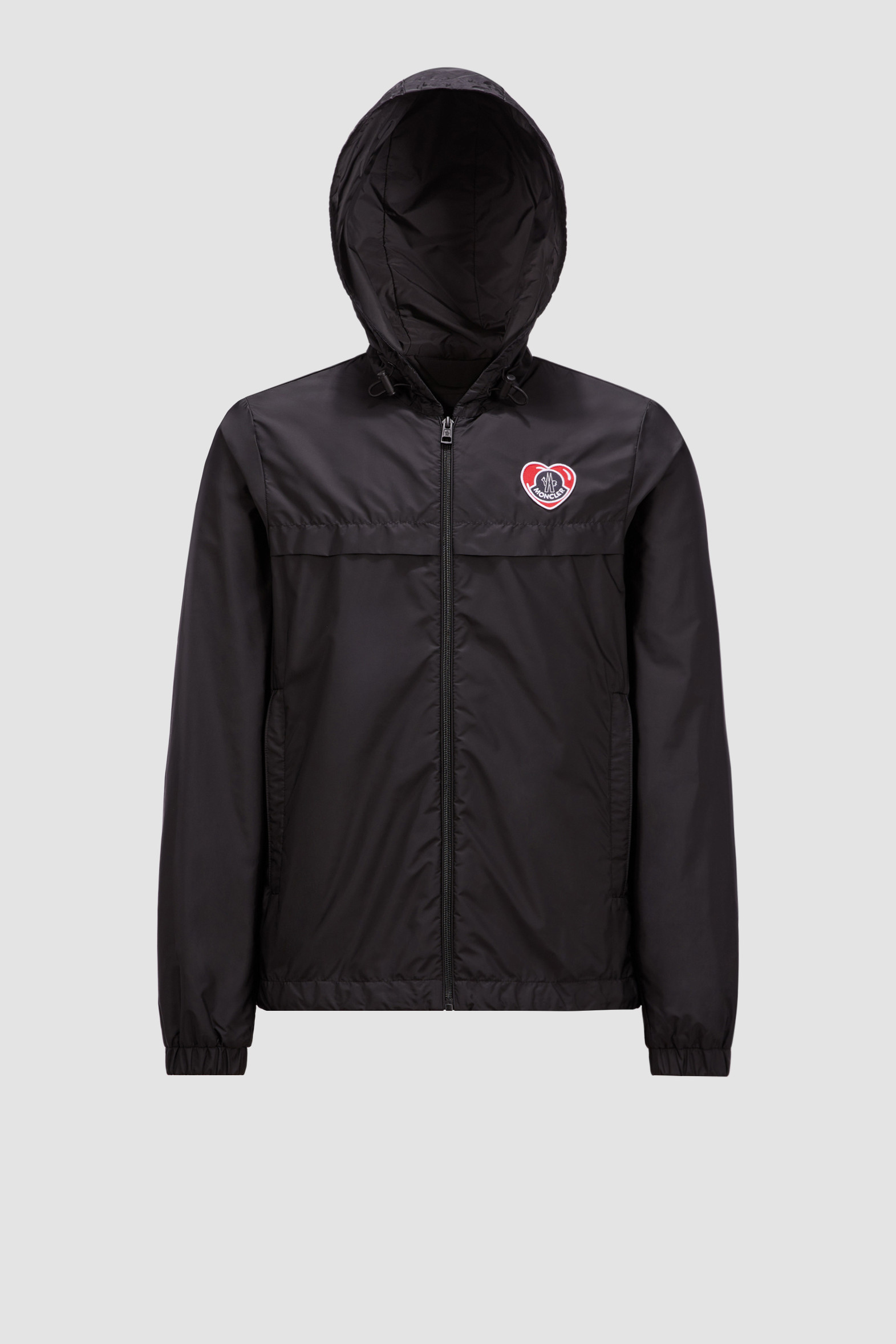 Black Diani Hooded Rain Jacket - Windbreakers & Raincoats for Men ...