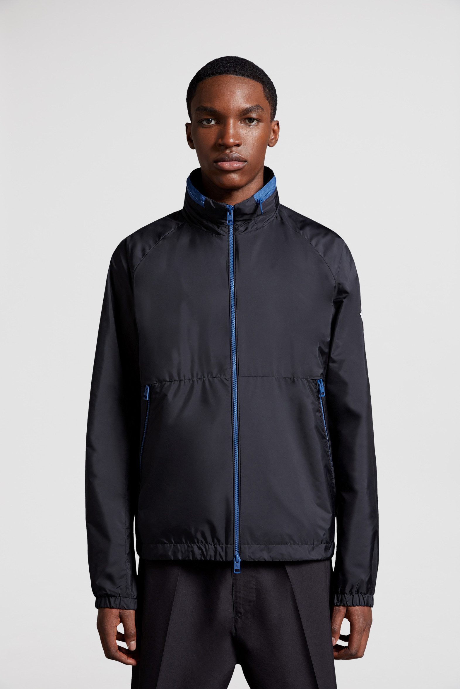 Black Octano Rain Jacket - Windbreakers & Raincoats for Men | Moncler LT