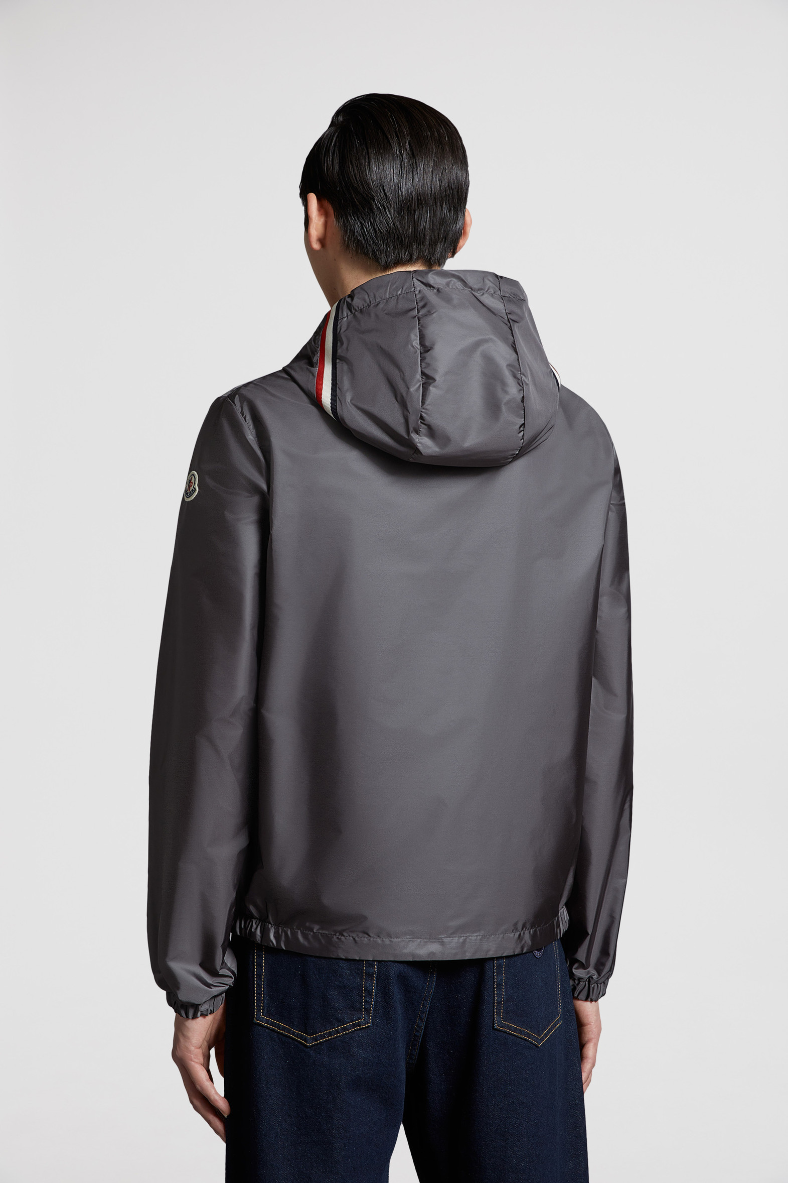 Gray Grimpeurs Hooded Jacket - Windbreakers & Raincoats for Men ...