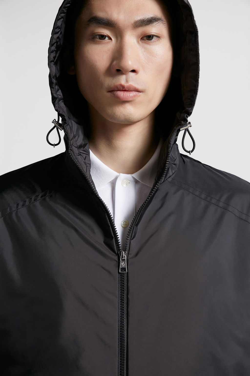 Black Etiache Rain Jacket - Windbreakers & Raincoats for Men | Moncler IT