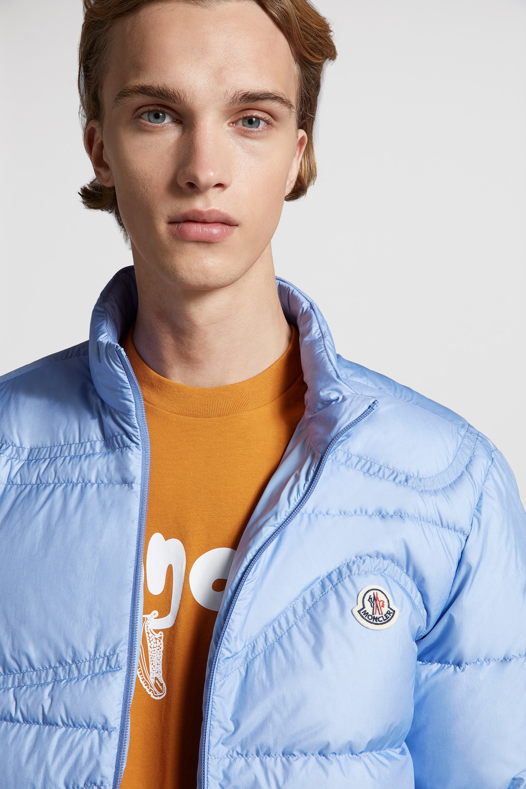 Light Blue Tayrona Short Down Jacket - Short Down Jackets for Men ...