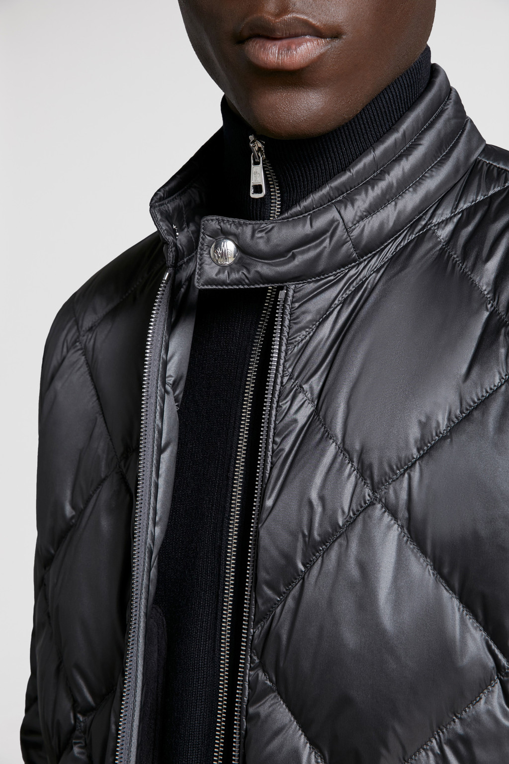 Dark Gray Asta Short Down Jacket - Short Down Jackets for Men | Moncler HR