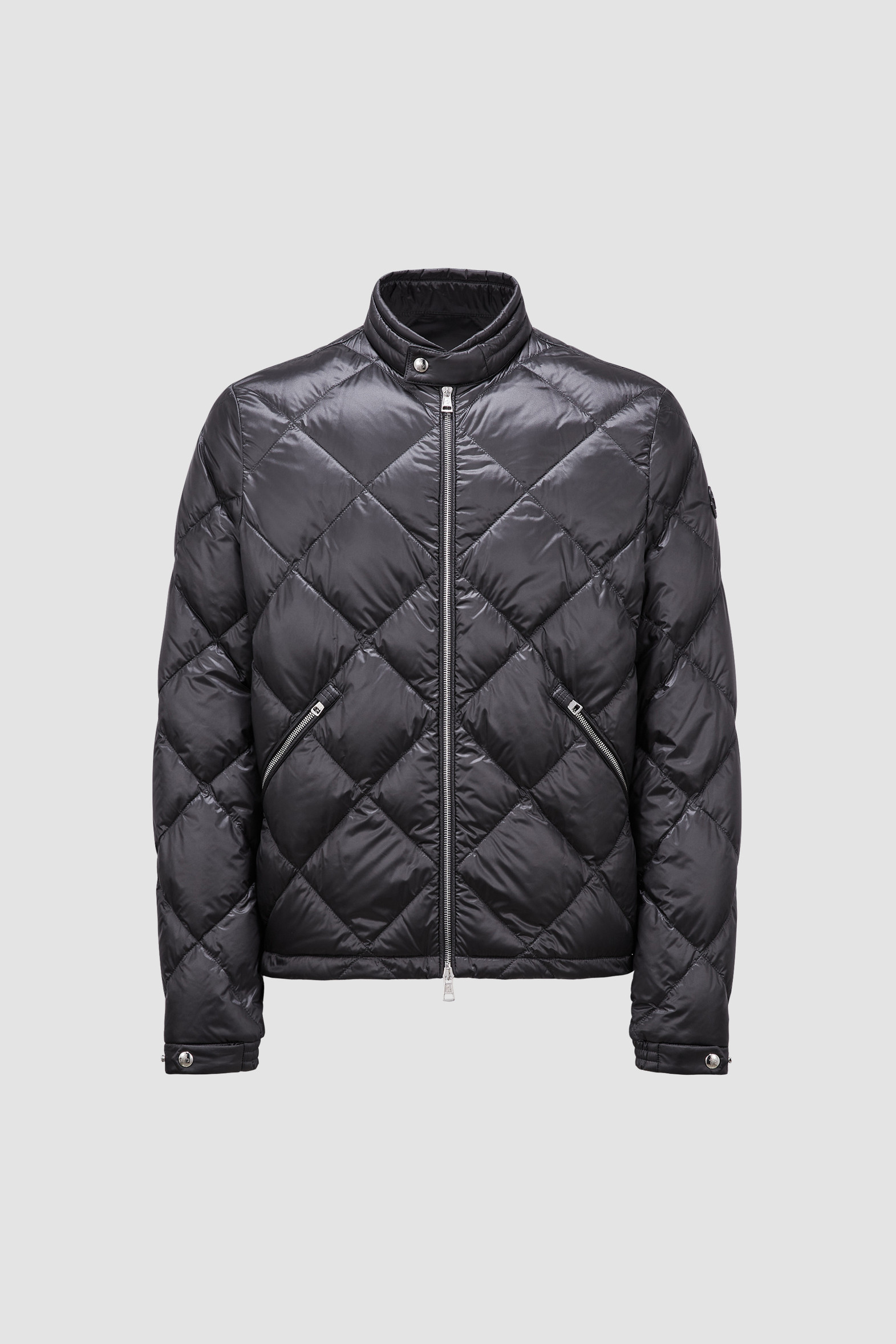 Dark Gray Asta Short Down Jacket - Short Down Jackets for Men | Moncler PT