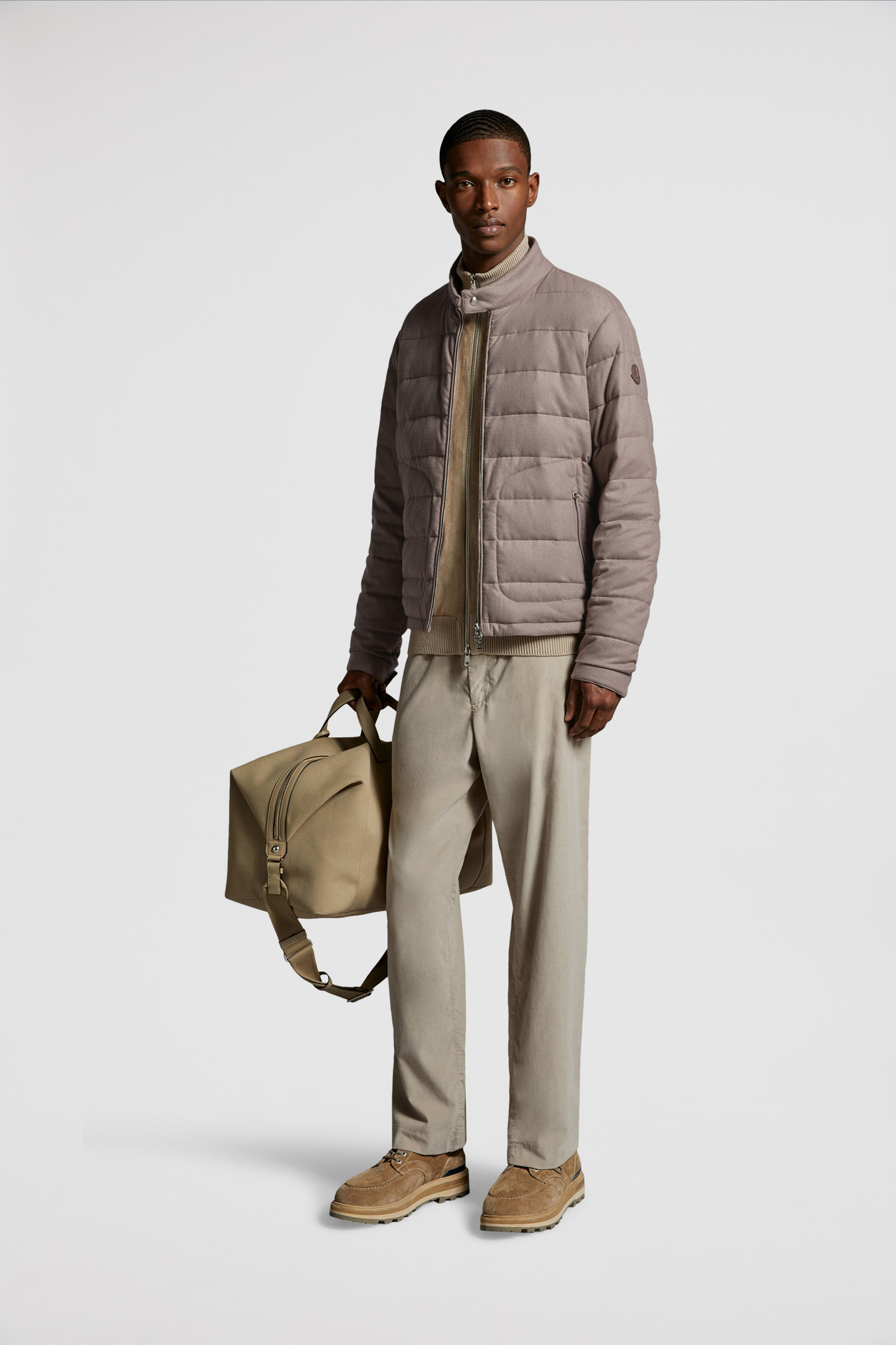Beige Acorus Short Down Jacket - Short Down Jackets for Men | Moncler LT
